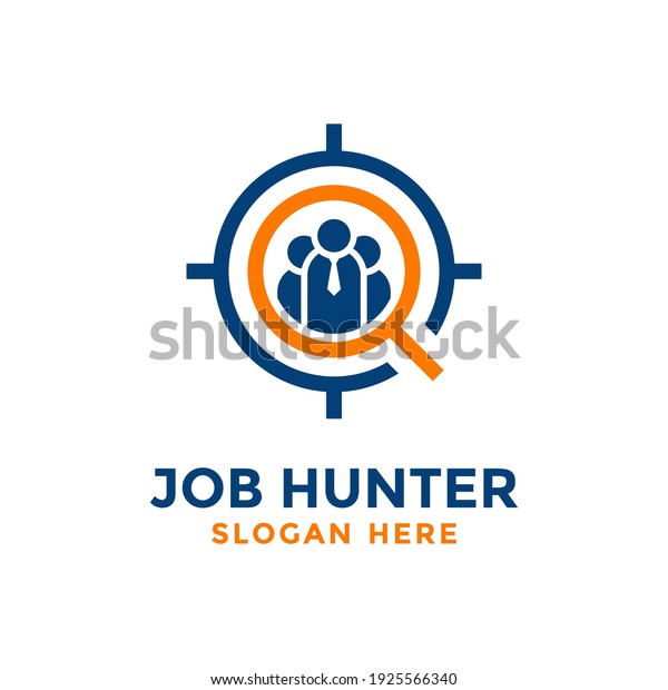Job Hunter Logo Design Template Creative Stock Vector (Royalty Free ...