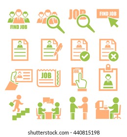 Job Icon Set Stock Vector (Royalty Free) 440815198 | Shutterstock