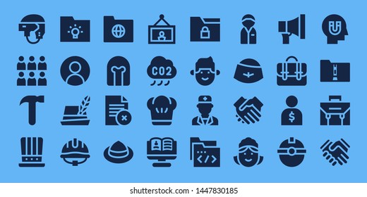 Job Icon Set 32 Filled Job Stock Vector (Royalty Free) 1447830185 ...