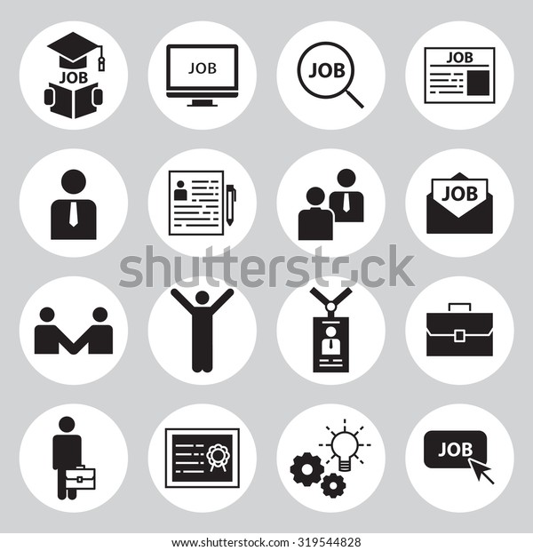 Image vectorielle de stock de Job Icons 319544828
