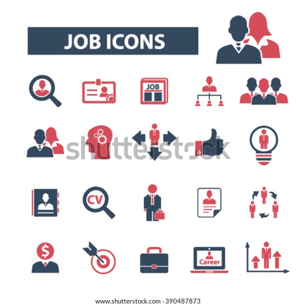 Job Icons Stock Vector (Royalty Free) 390487873