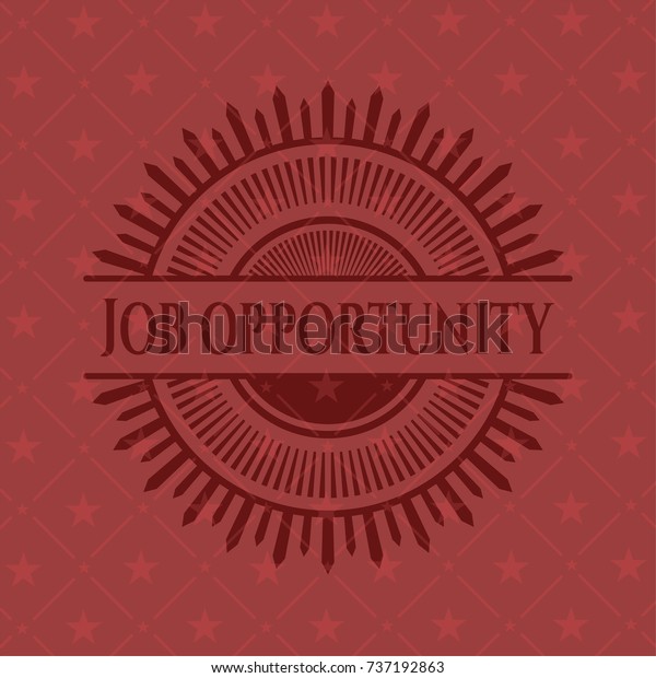 Job Opportunity Badge Red Background Stock Vector (Royalty Free ...
