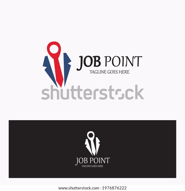 Job Point Logo Design Template Vector Stock Vector (Royalty Free ...