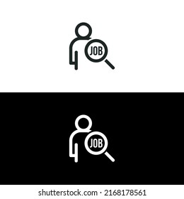 Job Position Icon Isolated On White Stock Vector (Royalty Free ...