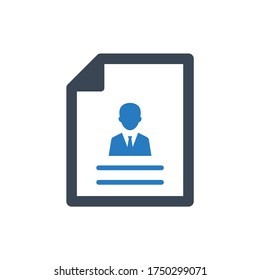 Job Profile Icon Simple Vector Illustration Stock Vector (Royalty Free ...