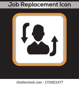 Job Replacement Icon Vector Graphics Designs Stock Vector (Royalty Free ...