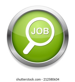 Job Search Button Icon Stock Illustration 242015191