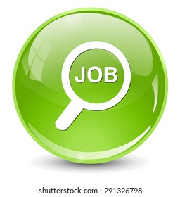 Job Search Button Icon Stock Illustration 242015191