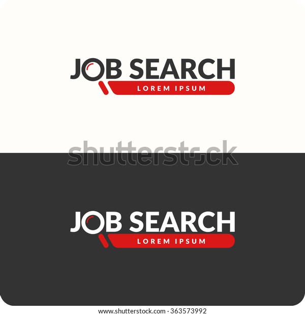 Job Search Logo Original Concept Logo: vetor stock (livre de direitos ...