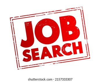 Job Search Text Stamp Concept Presentations Stock Vector (Royalty Free ...