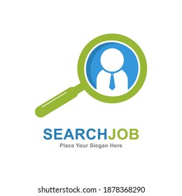 Job Search Vector Logo Template Suitable Stock Vector (Royalty Free ...