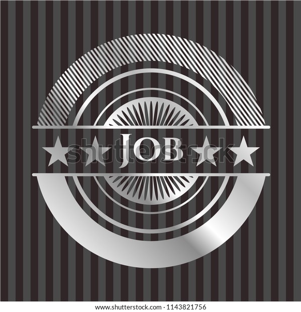 Job Silver Badge Emblem Stock Vector (Royalty Free) 1143821756
