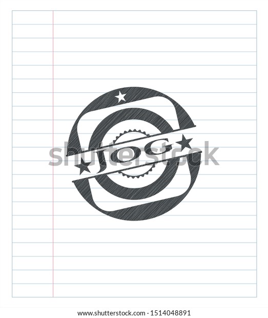 Jog Pencil Draw Vector Illustration Detailed Stock Vector (Royalty Free ...