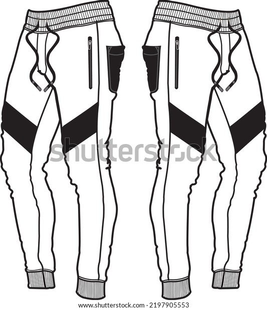 Jogger Sport Suits Design Template Sweat Stock Vector (Royalty Free ...