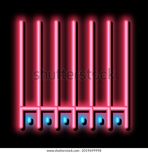 Jogging Runners Top View Neon Light Stock Vector (Royalty Free ...