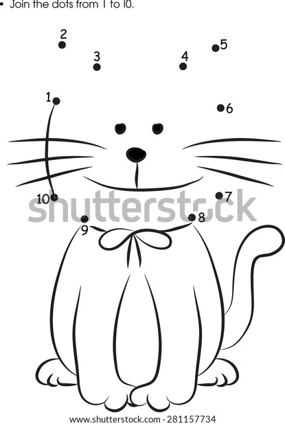 Join Dot 1 10 Stock Vector (Royalty Free) 281157734