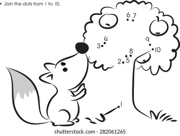 Join Dots Numbers: vetor stock (livre de direitos) 282016892 | Shutterstock