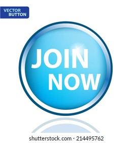 Join Now Blue Circular Button Stock Vector (Royalty Free) 207981445 ...