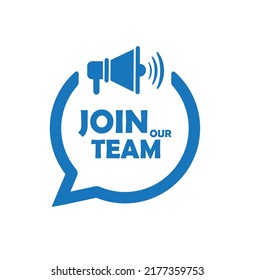 Join Our Team Sign On White Stock Vector (Royalty Free) 2177359753 ...