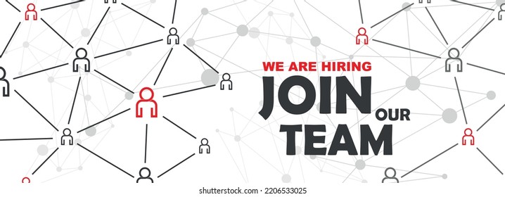 Join Our Team Sign On White Stock Vector (Royalty Free) 2206533025 ...