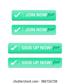 Join Sign Now Free Buttons Stock Vector (Royalty Free) 386726728 ...