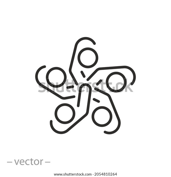 Join Team Icon Corporate Teamwork Business Stock Vector (Royalty Free ...
