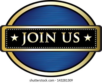 Join Us Member Badge Stock Vector (Royalty Free) 143281309 | Shutterstock