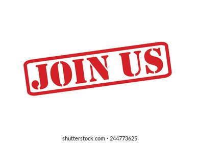 Join Us Red Rubber Stamp Vector: vector de stock (libre de regalías ...
