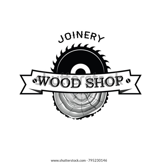 Joinery Hand Made Emblem Labels Badges Stock Vector (Royalty Free ...