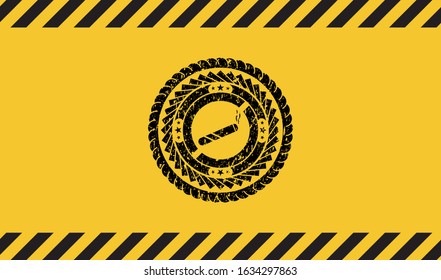 Joint Cigarette Icon Inside Warning Sign Stock Vector (Royalty Free ...