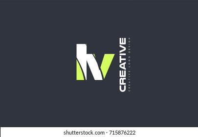 Joint Joined Letter Combination Alphabet Green Stock Vector (Royalty ...