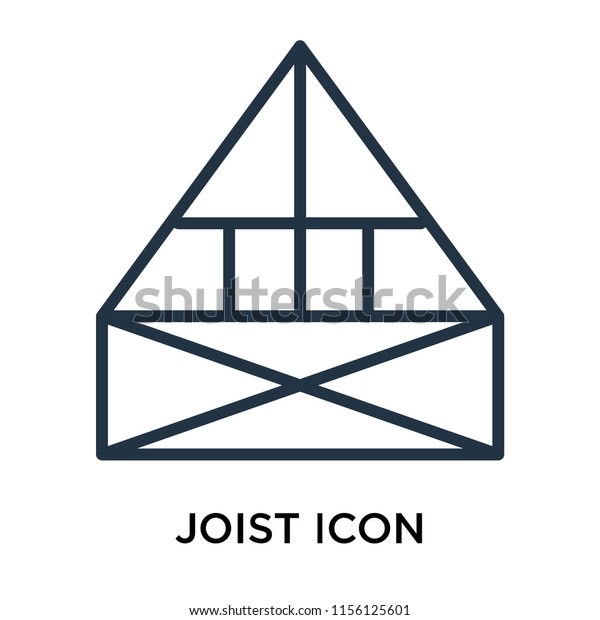Joist Icon Vector Isolated On White Stock Vector (Royalty Free ...