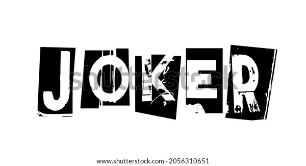 3,800 Joker Text Images, Stock Photos & Vectors | Shutterstock