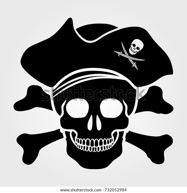 Jolly Roger Icon Isolated On White Stock Vector (Royalty Free ... Jolly Roger Icon Isolated On White Stock Vector (Royalty Free ...