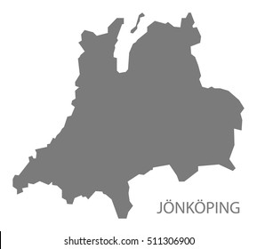 Jonkoping Sweden Map Grey Stock Vector (Royalty Free) 511306900 ...