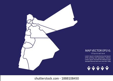 Jordan Map Black Color: เวกเตอร์สต็อก (ปลอดค่าลิขสิทธิ์) 476519893 ...