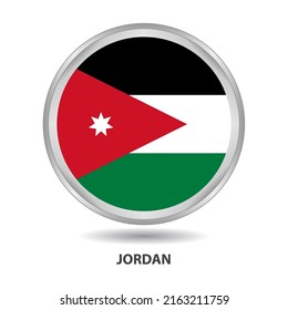 Jordan Round Flag Design Used Badge Stock Vector (Royalty Free ...