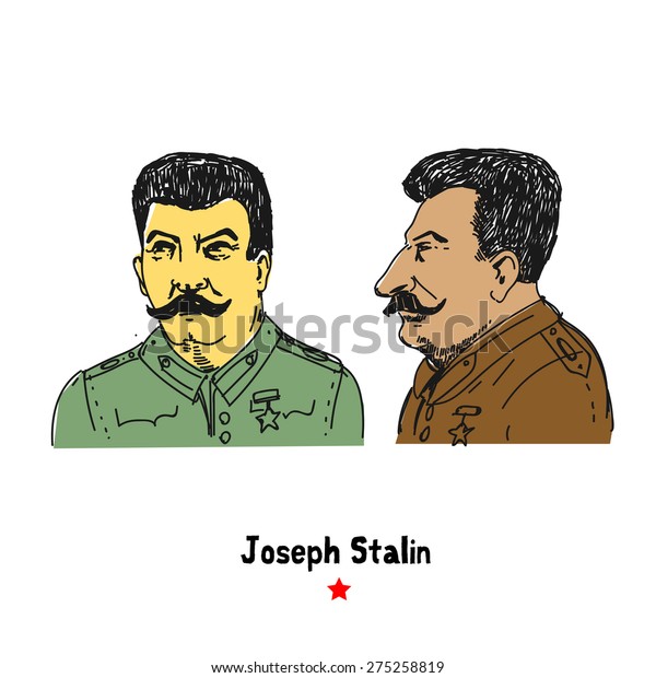 Joseph Stalin Illustration Stock Vector (Royalty Free) 275258819 ...