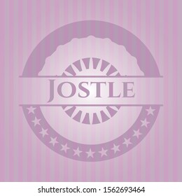 Jostle Pink Emblem Vector Illustration Detailed Stock Vector (Royalty ...