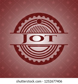 Jot Red Icon Emblem Stock Vector (Royalty Free) 1252677406 | Shutterstock