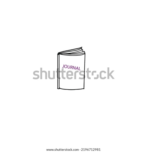 Journal Icon Vector Doodle Symbol Stock Vector (Royalty Free ...