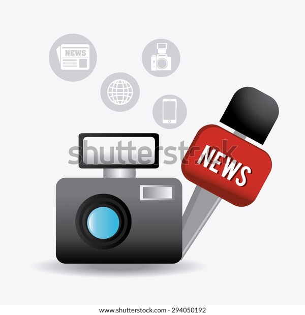 Journalism Digital Design Vector Illustration Eps Stock Vector (Royalty ...