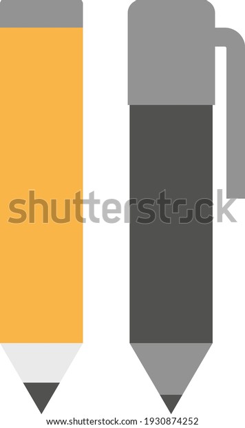 Journalism Pen Illustration Vector On White Stock Vector (Royalty Free ...