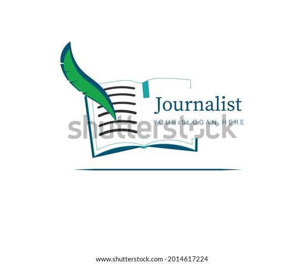 Journalist Logo Design Concept Resume Coach Stock Vector (Royalty Free ...