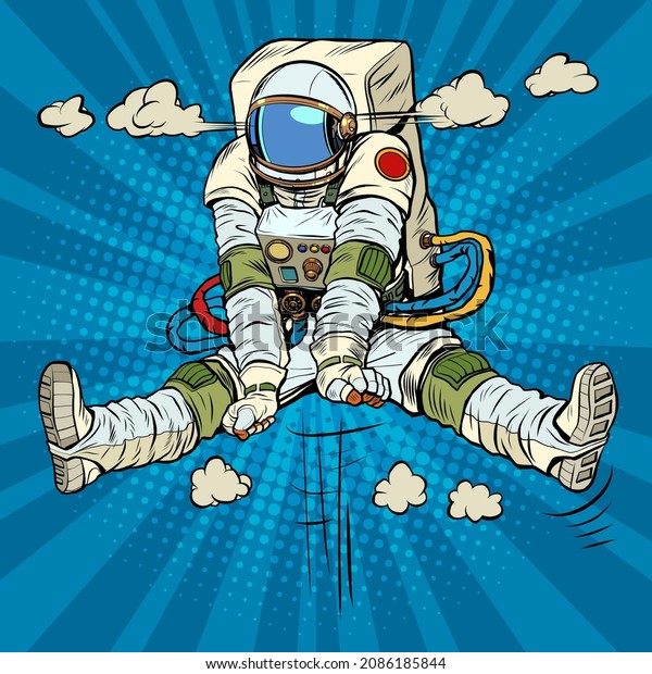 Joy Hyper Jump Cartoon Emotion Characteristic Stock Vector (Royalty ...