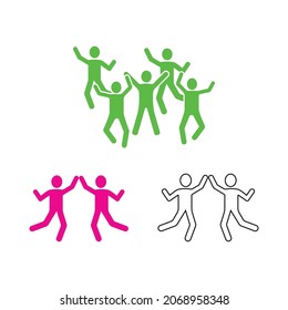 Joy Icon Logo Template Illustration Stock Vector (Royalty Free ...
