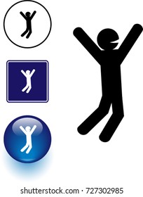 Joy Symbol Sign Button Stock Vector (Royalty Free) 727302985 | Shutterstock
