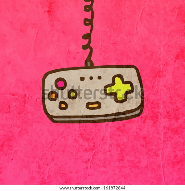 Joystick Cute Hand Drawn Vector Illustration Stock Vector (Royalty Free ...
