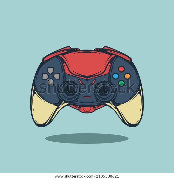 Joystick Game Controller Vector Illustration Stock Vector (Royalty Free ...