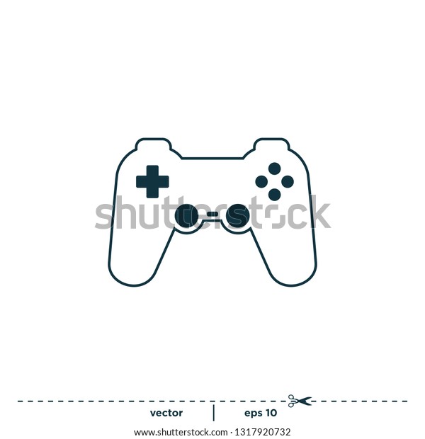 Joystick Icon Game Controller Symbol Logo: เวกเตอร์สต็อก (ปลอดค่า ...